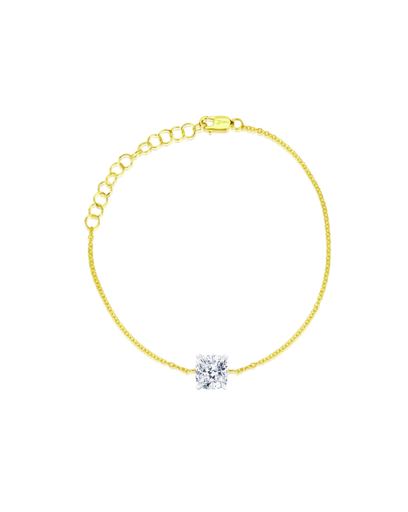 Single Stone Bracelet | Cushion Cut 1ct LAB Diamond – Unvaulted Jewels